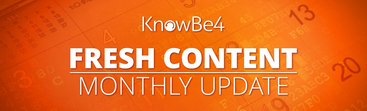 Your KnowBe4 Fresh Content Updates from January 2022 - DataSans